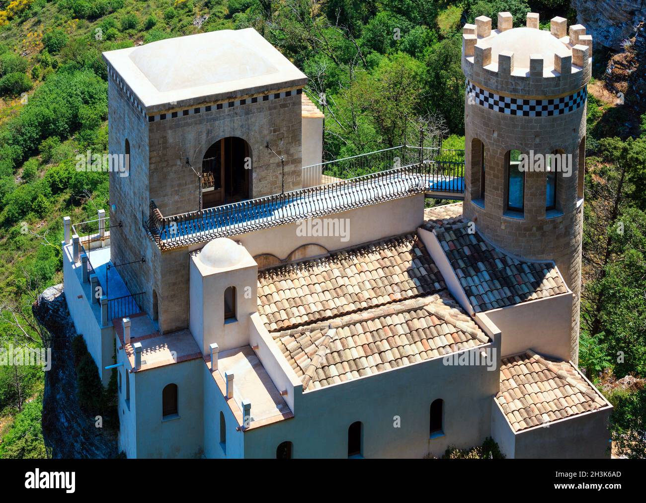 Torretta Pepoli castle in Erice, Sicily, Italy Stock Photo - Alamy
