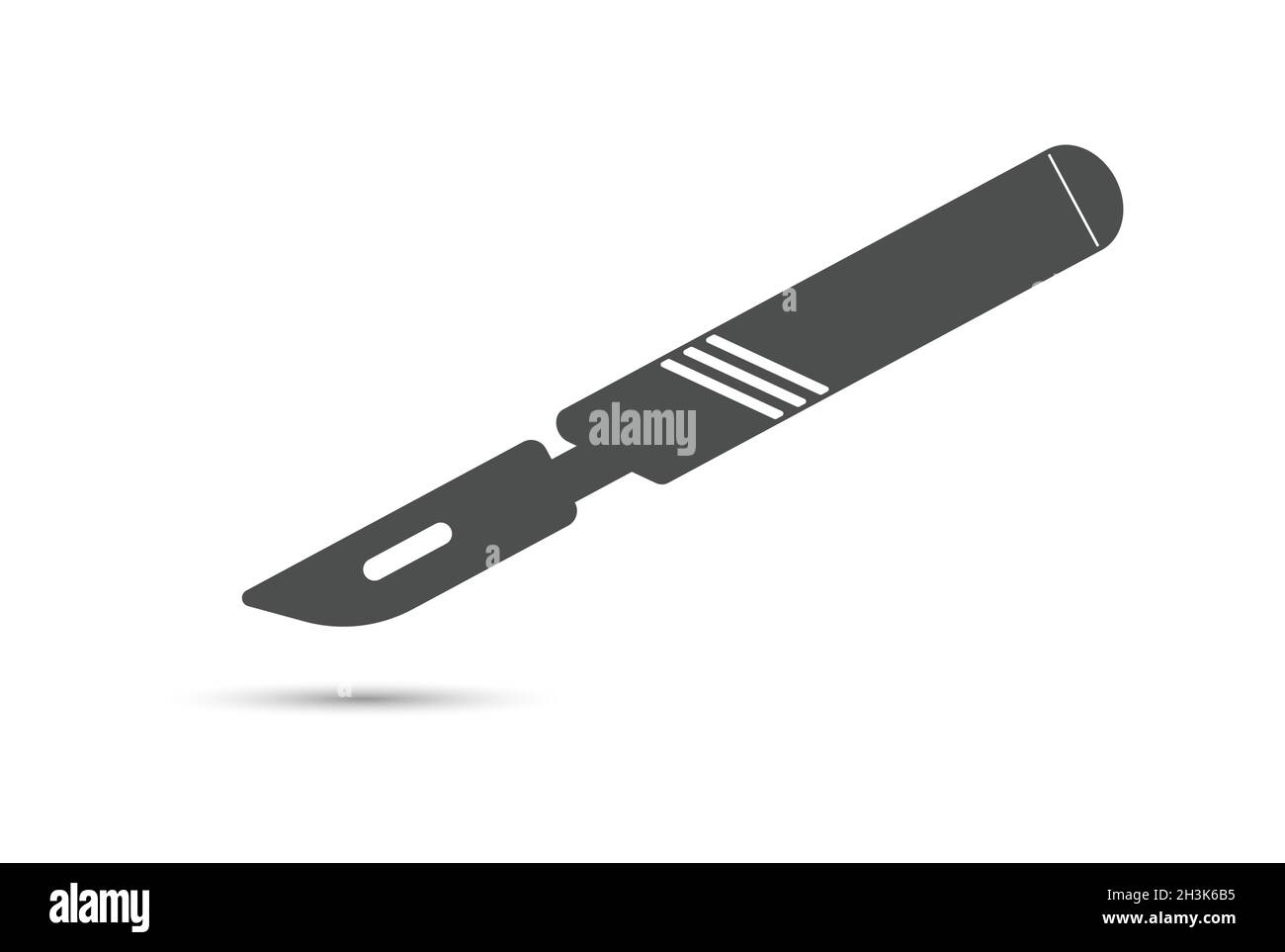 Scalpel icon. A hand tool with a sharp blade. Vector illustration Stock ...