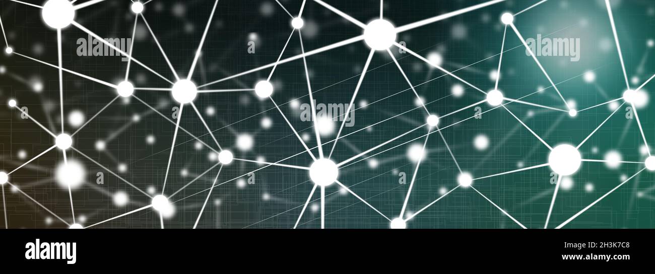 Illustration of a virtual network concept Stock Photo - Alamy