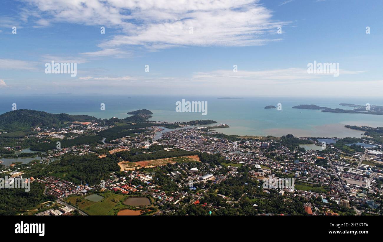 Aerial view from Monkey Hill in Phuket Stock Photo - Alamy