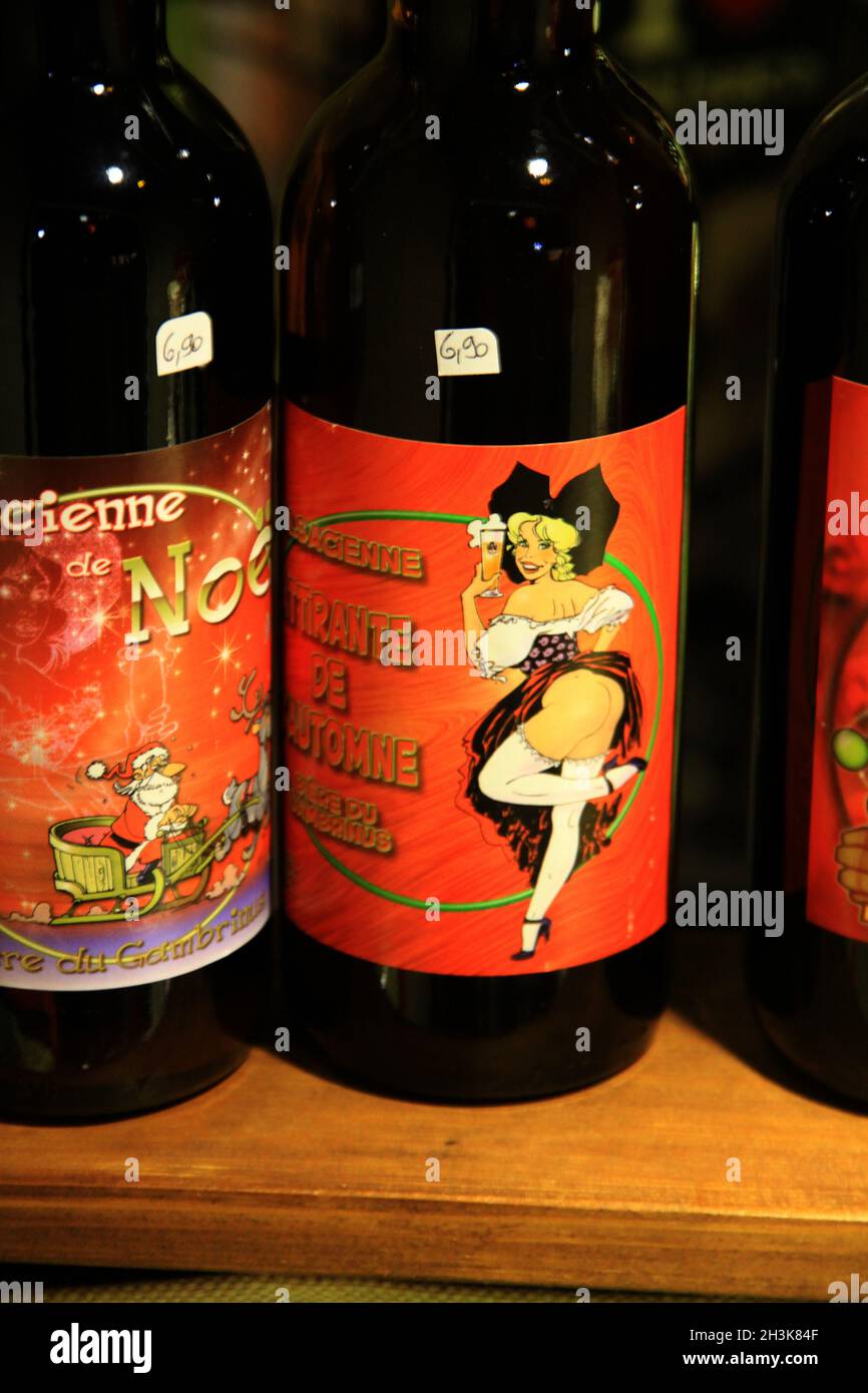 FRANCE. BAS RHIN (67) STRASBOURG. CHRISTMAS MARKET, BEER D ALSACE Stock ...