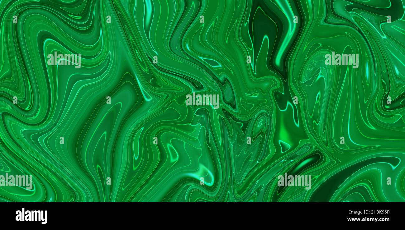 Transparent Green creativity, modern art. Ink colors are amazingly ...