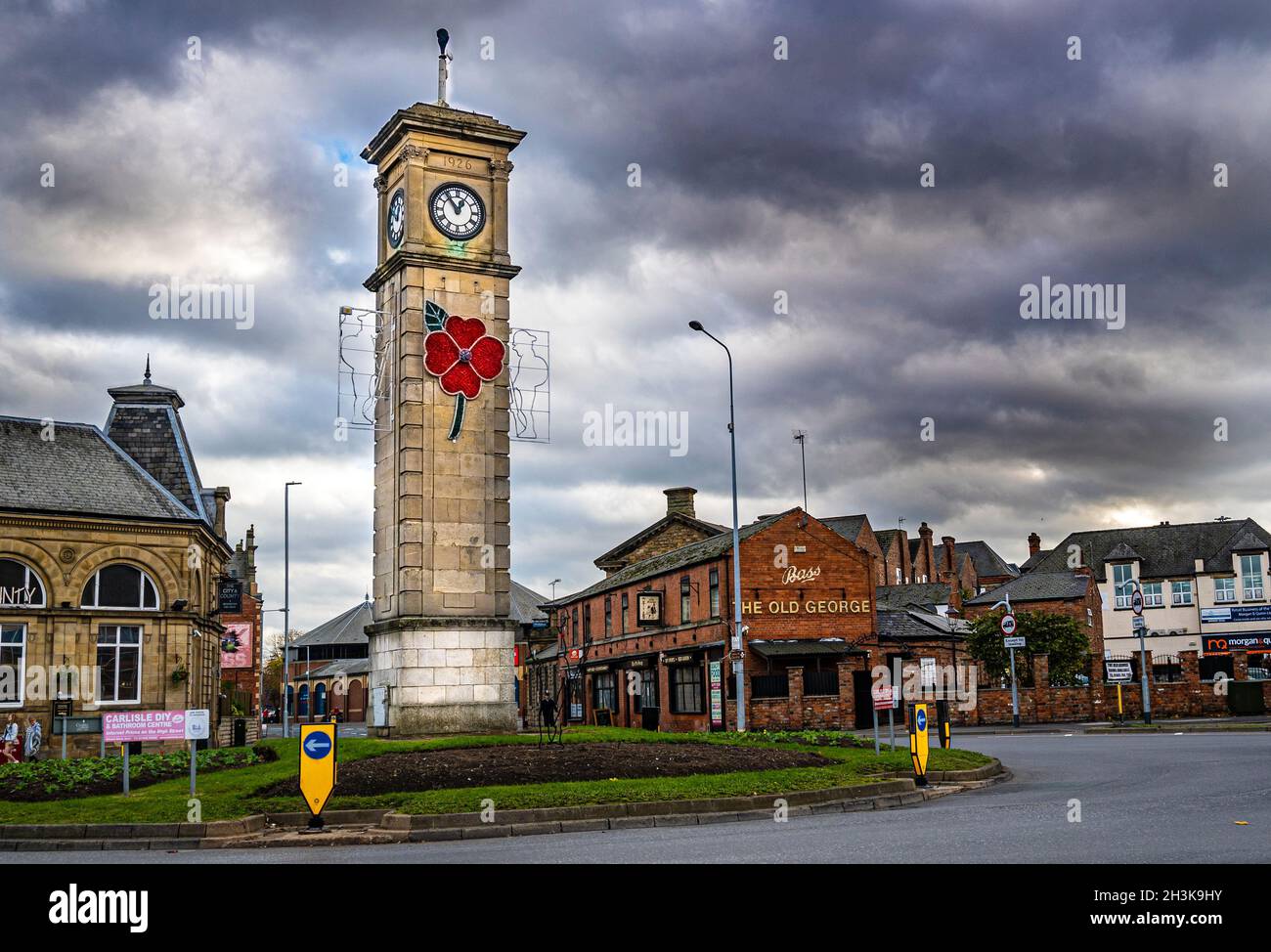 October 28th 2021 Goole: Goole lights up for veterans, clock tower ...