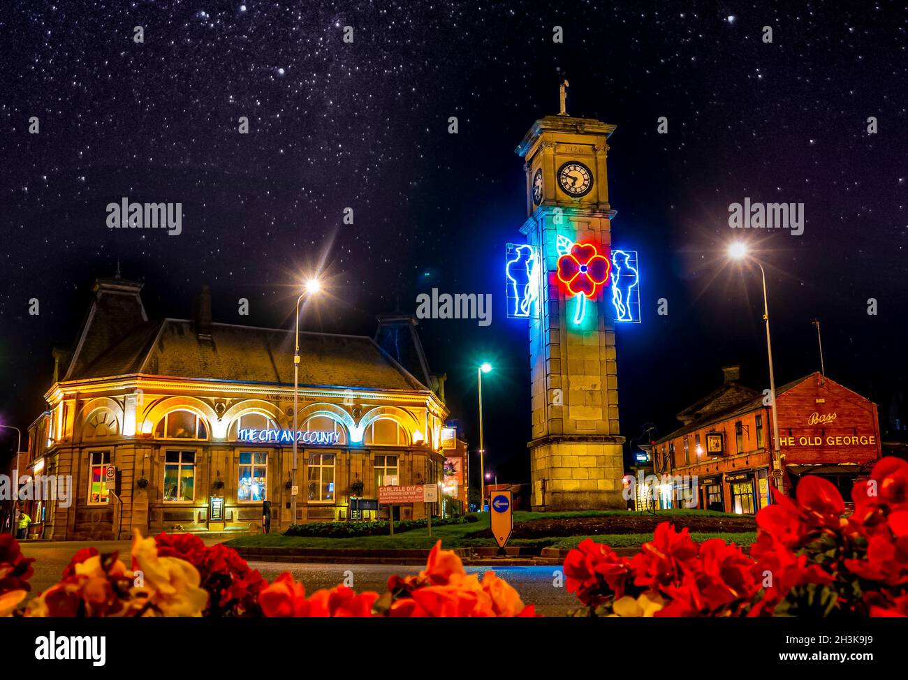 October 28th 2021 Goole: Goole lights up for veterans, clock tower ...