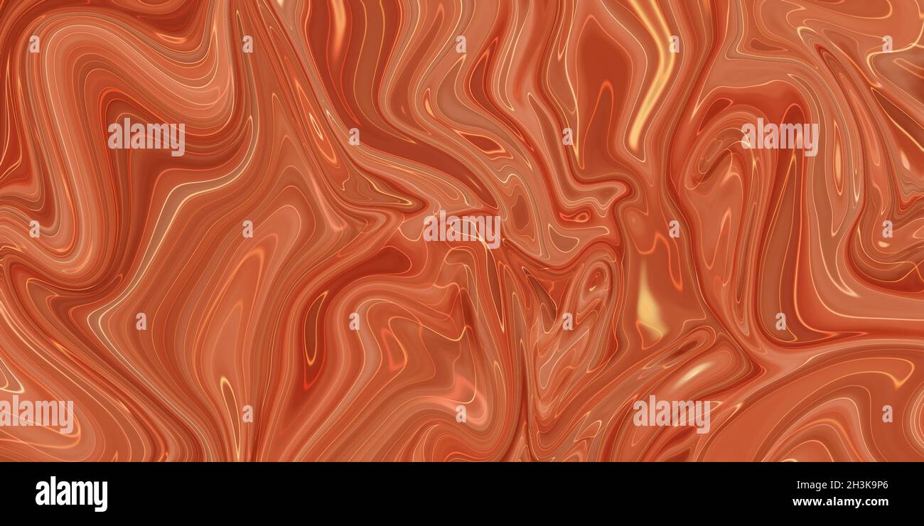 Abstract orange paint background. Acrylic texture with marble pattern ...