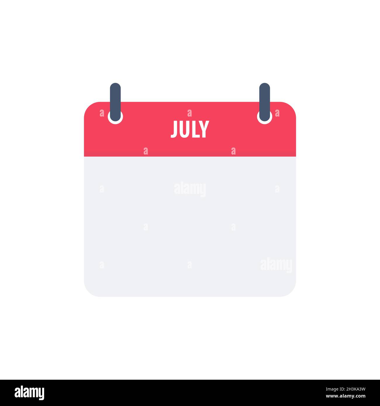 Calendar icon symbol july simple design Stock Vector Image & Art - Alamy