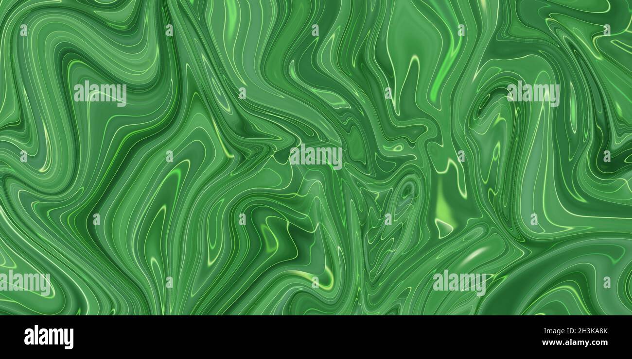 Transparent Green creativity, modern art. Ink colors are amazingly ...