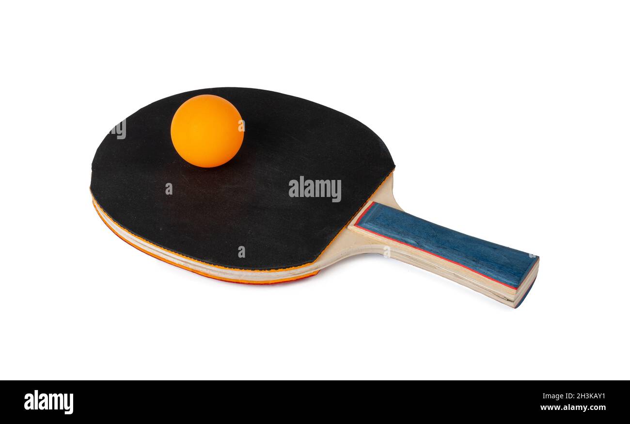 Table tennis racket isolated on white background Stock Photo - Alamy