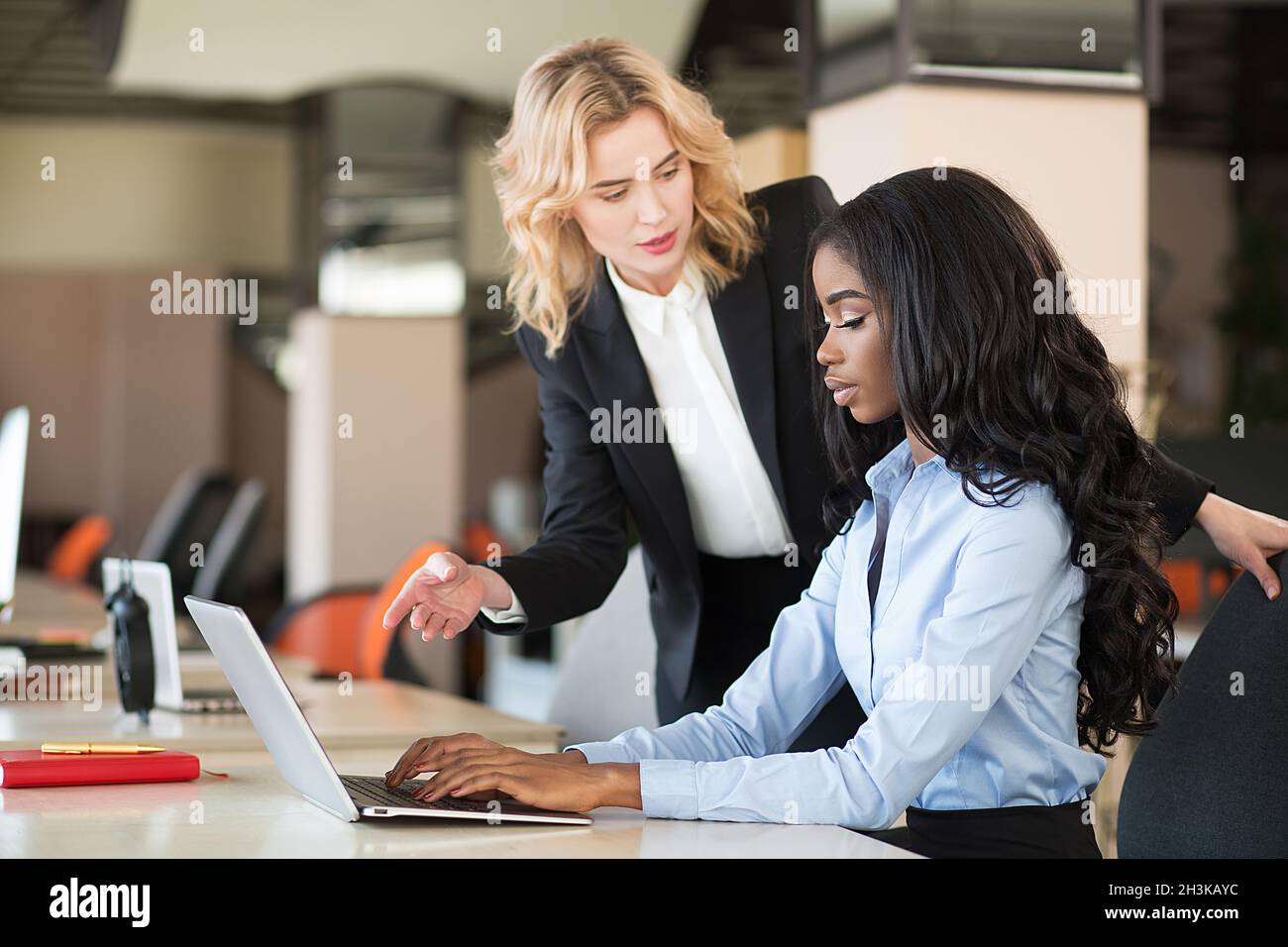 Office, lifestyle. Women at work Stock Photo - Alamy