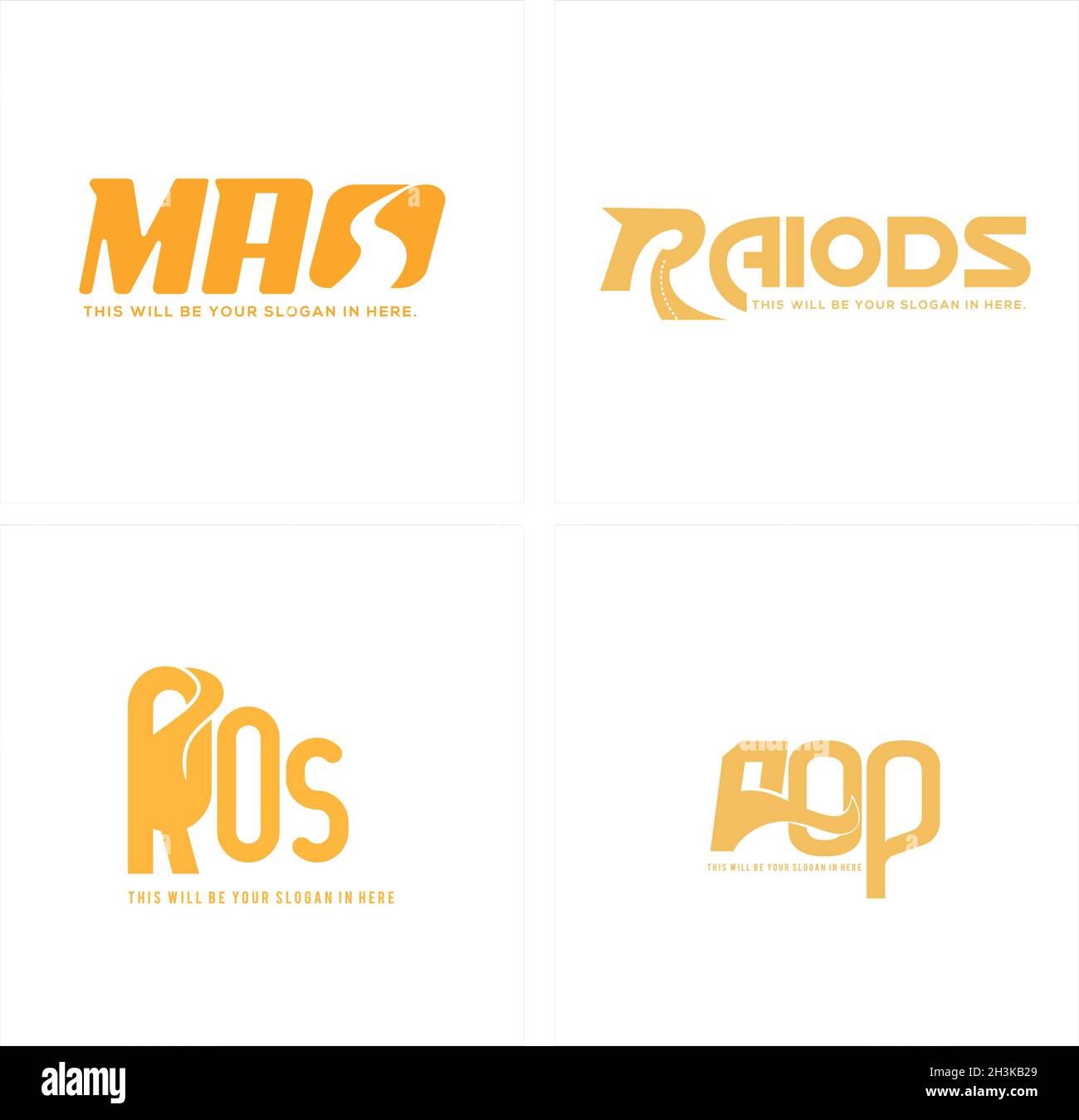 Wordmark logo design combination icon street Stock Vector Image & Art ...