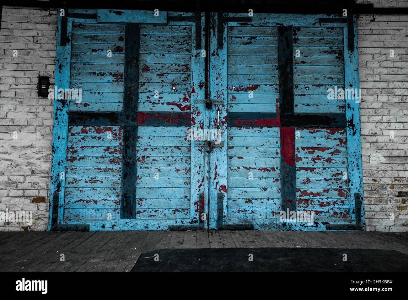 Old wooden gate background Stock Photo - Alamy