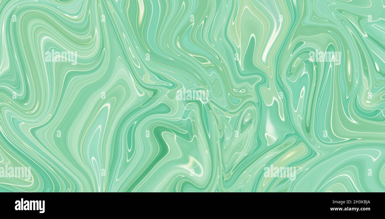Transparent Green creativity, modern art. Ink colors are amazingly ...