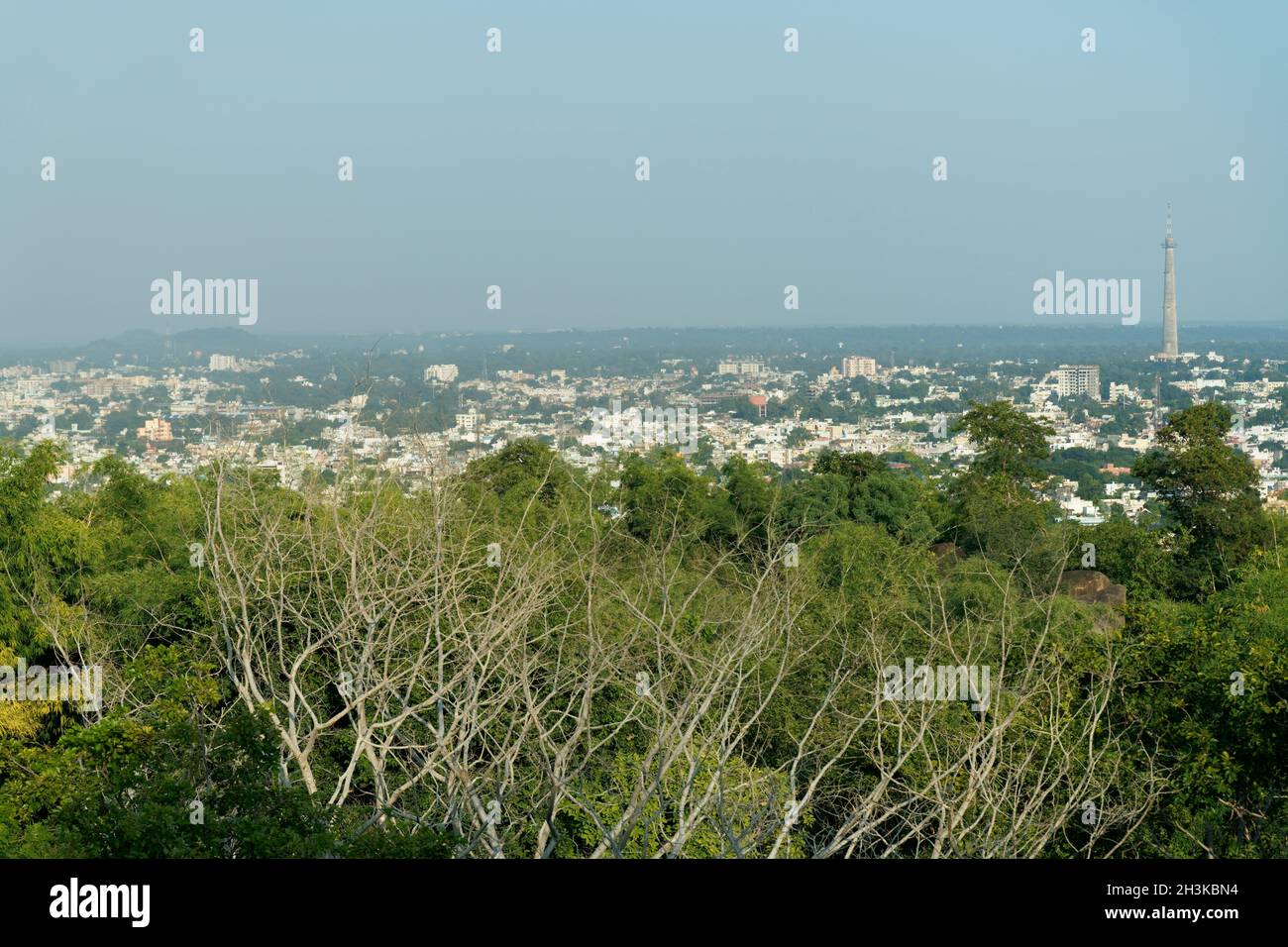 Madan Mahal fort ruins and surrounding area in Jabalpur, Madhya Pradesh ...