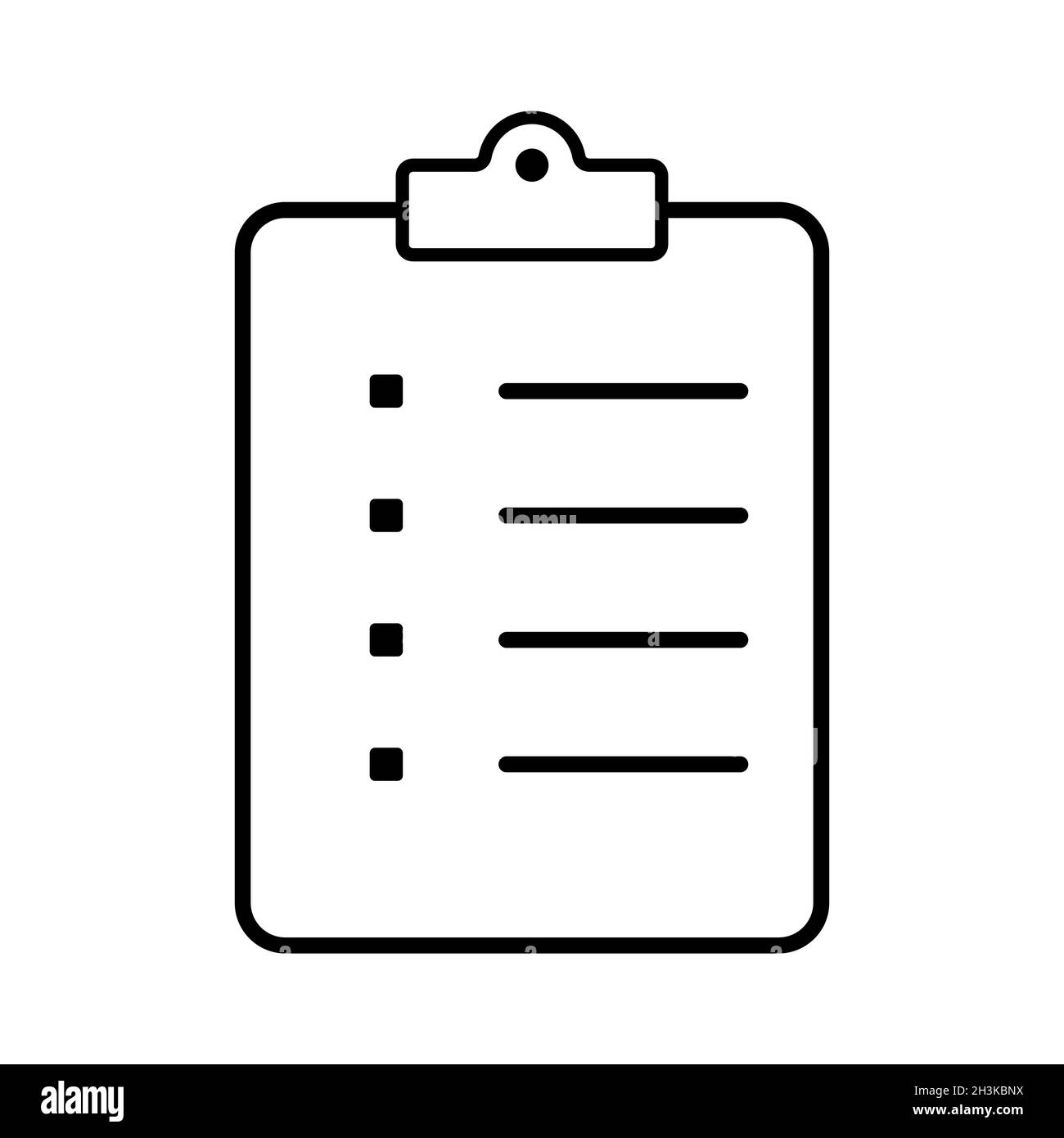 Clipboard line icon symbol simple design Stock Vector Image & Art - Alamy