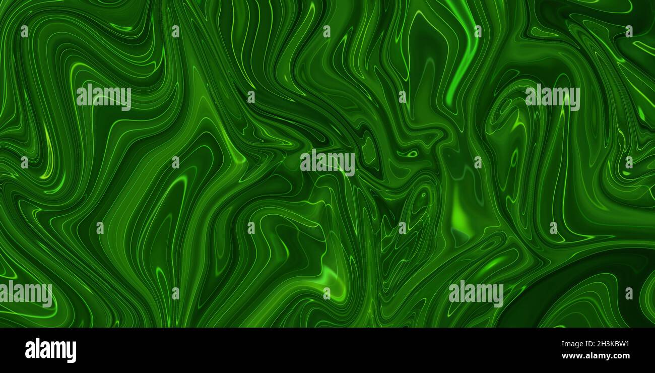 Transparent Green creativity, modern art. Ink colors are amazingly ...