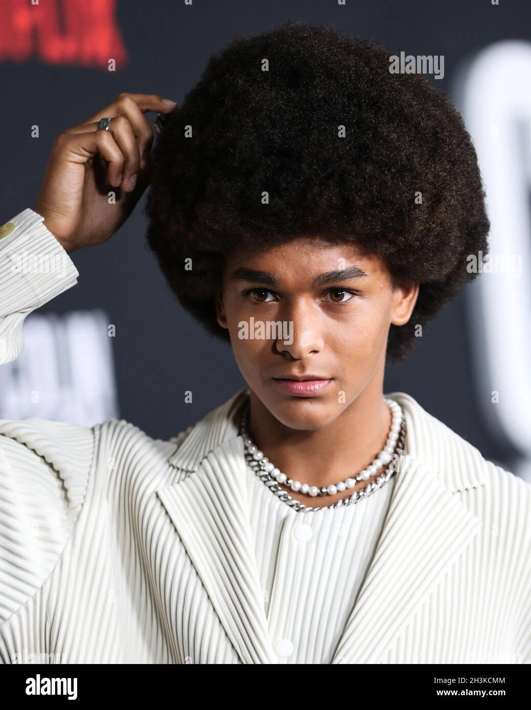 LOS ANGELES, CALIFORNIA, USA - OCTOBER 28: Actor Jaden Michael arrives ...