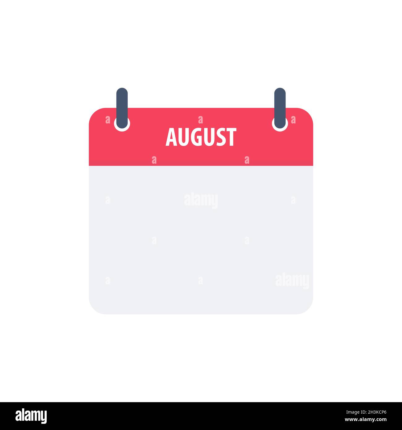 Calendar icon symbol august simple design Stock Vector Image & Art - Alamy