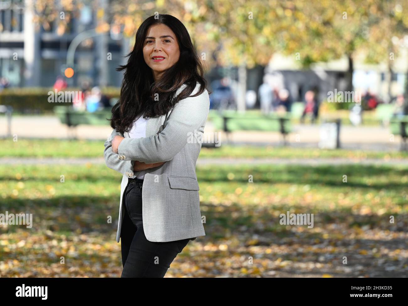 Berlin, Germany. 29th Oct, 2021. Sevim Aydin (SPD), new member of the Berlin House of ...