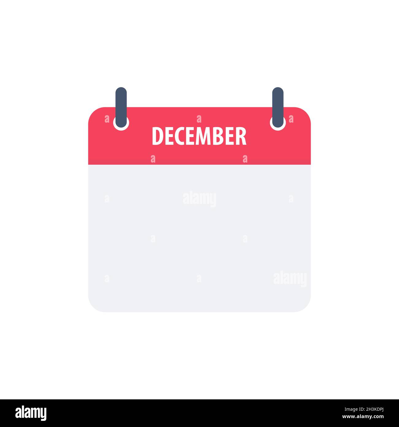 Calendar icon symbol december simple design Stock Vector Image & Art ...