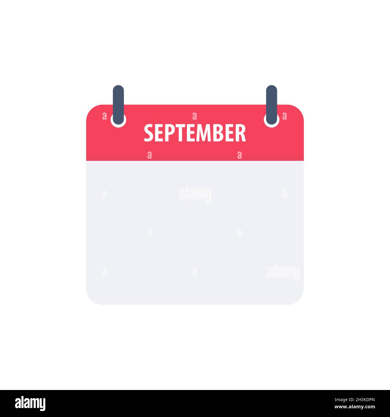 Calendar icon symbol september simple design Stock Vector Image & Art ...