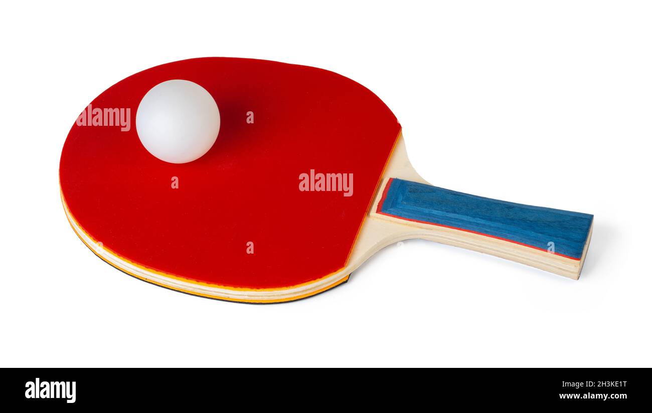 Table tennis racket isolated on white background Stock Photo - Alamy