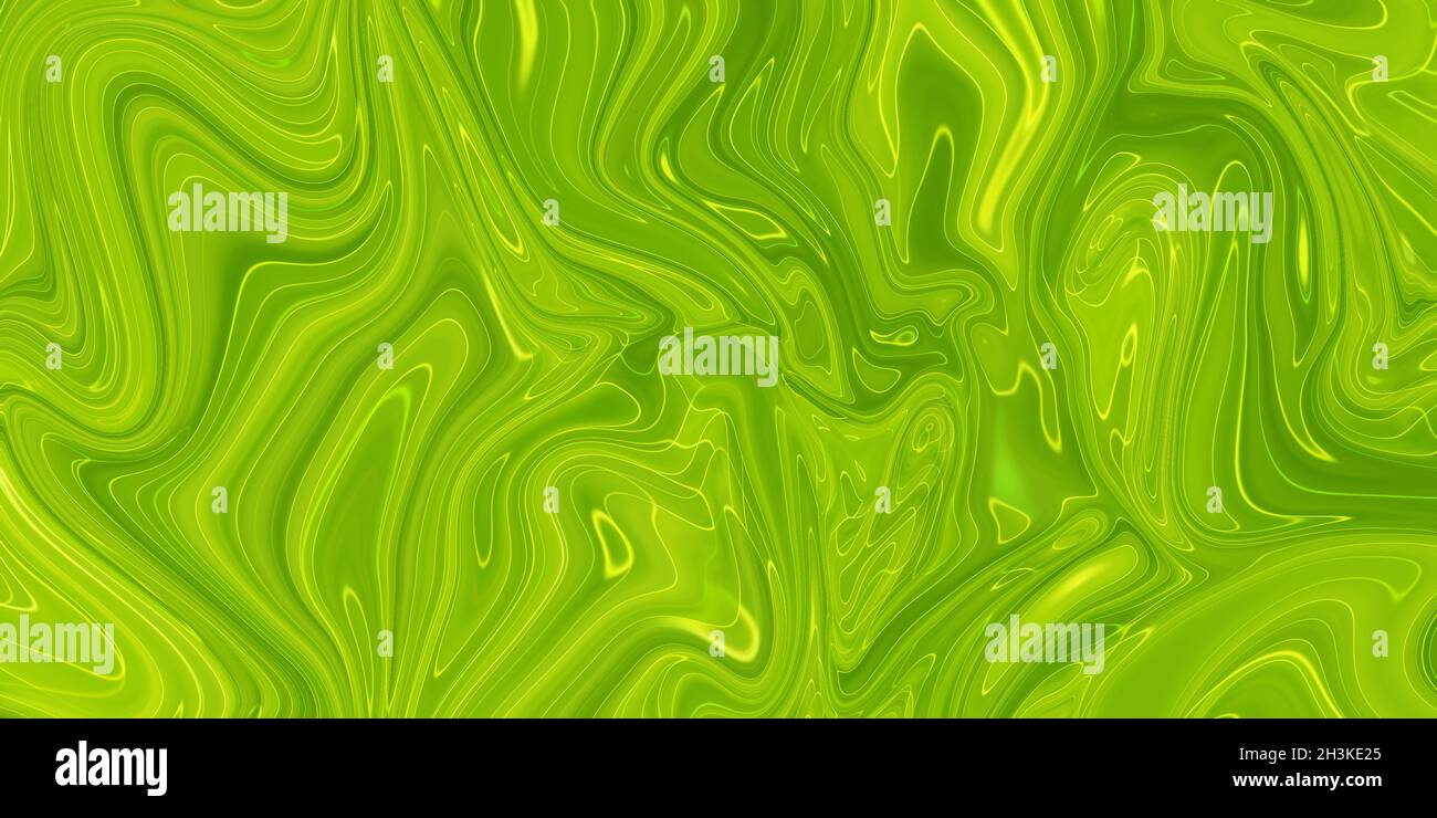 Transparent Green creativity, modern art. Ink colors are amazingly ...
