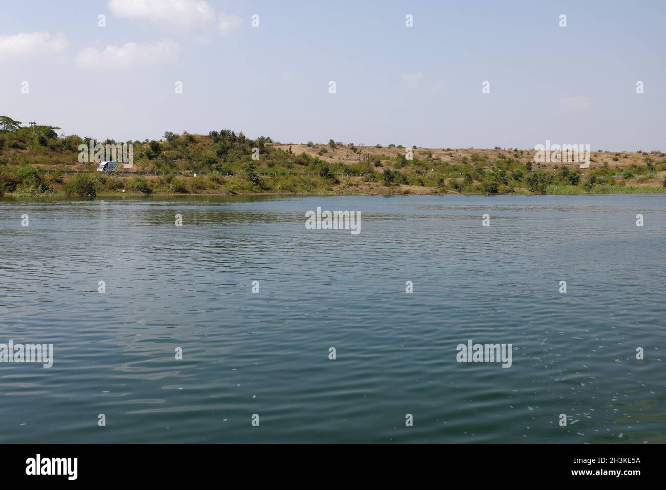 Bargi dam and surrounding area near Jabalpur, Madhya Pradesh, India ...