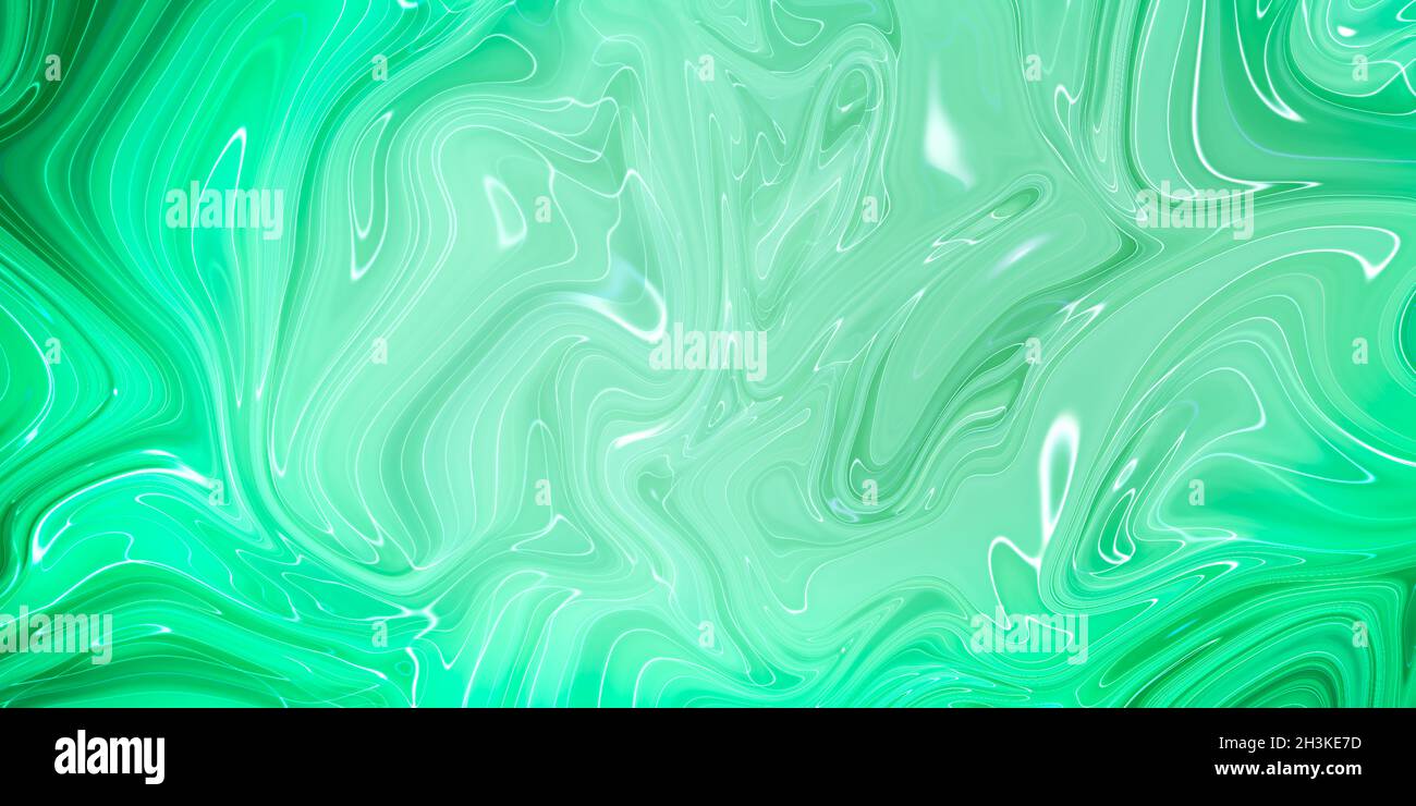 Transparent Green creativity, modern art. Ink colors are amazingly ...