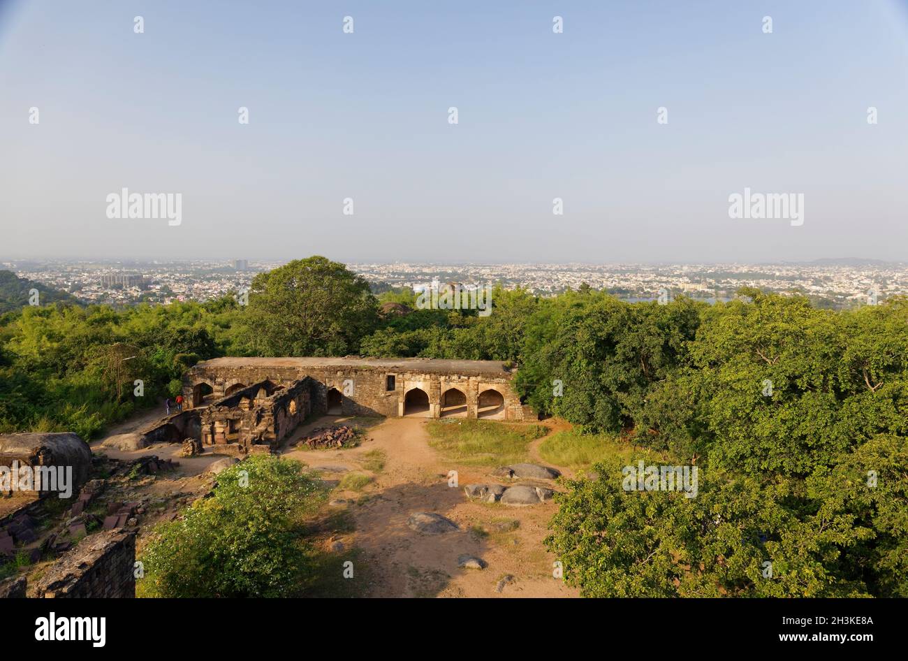 Madan Mahal fort ruins and surrounding area in Jabalpur, Madhya Pradesh ...