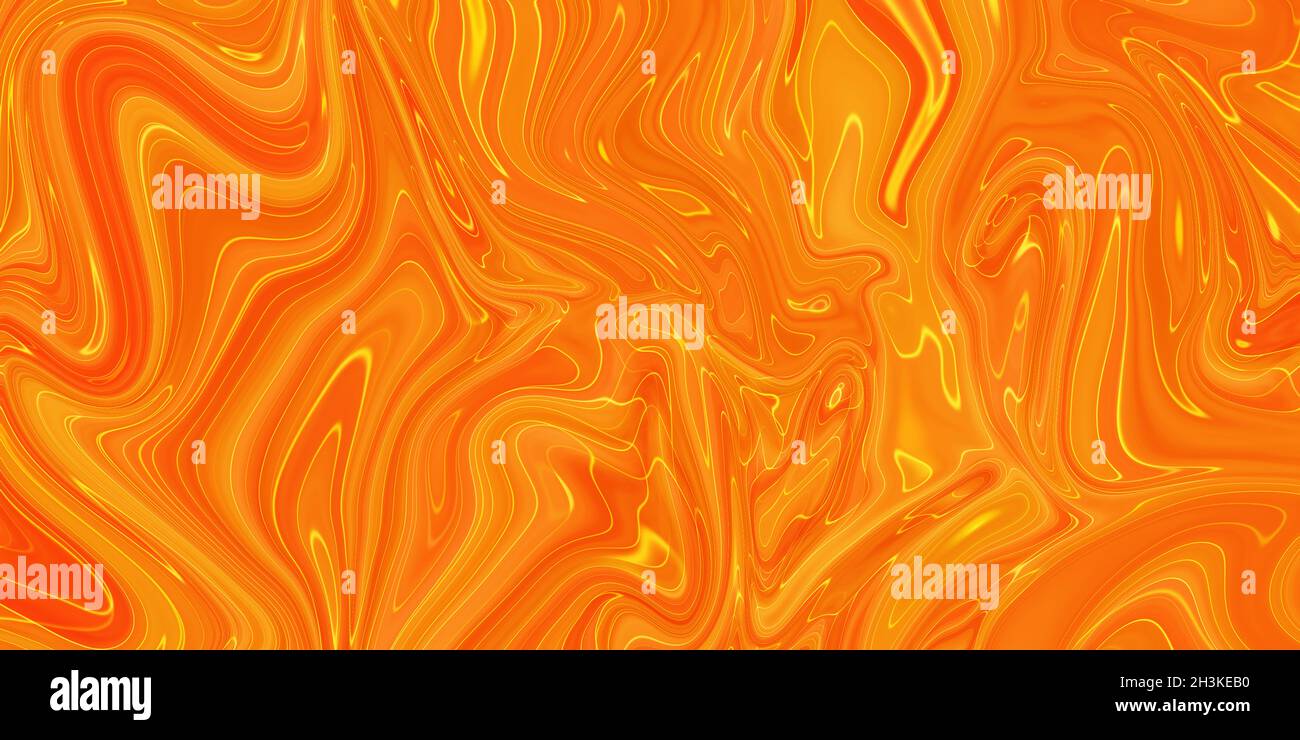 Abstract orange paint background. Acrylic texture with marble pattern ...