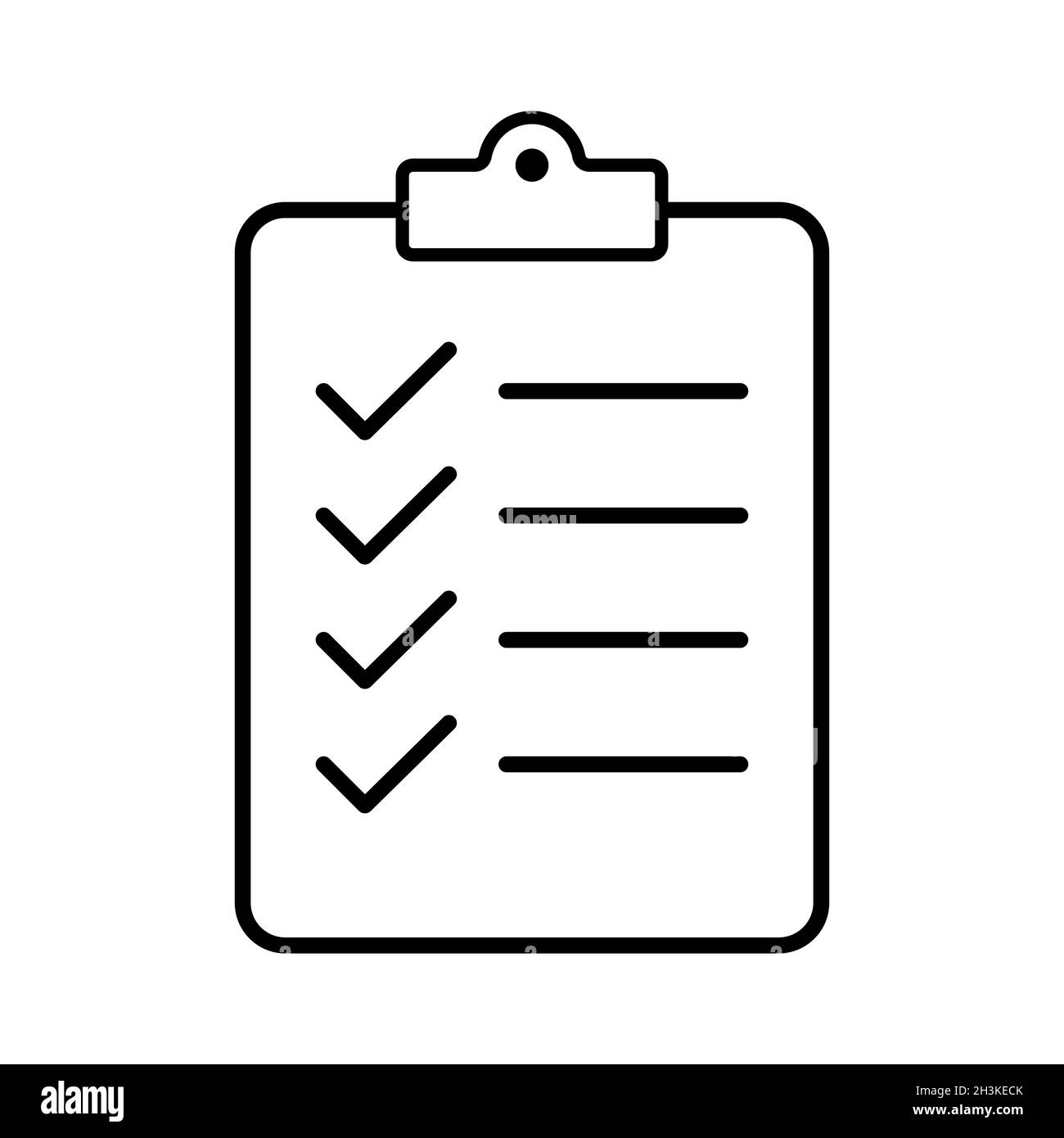 Clipboard check mark icon Stock Vector Images - Alamy