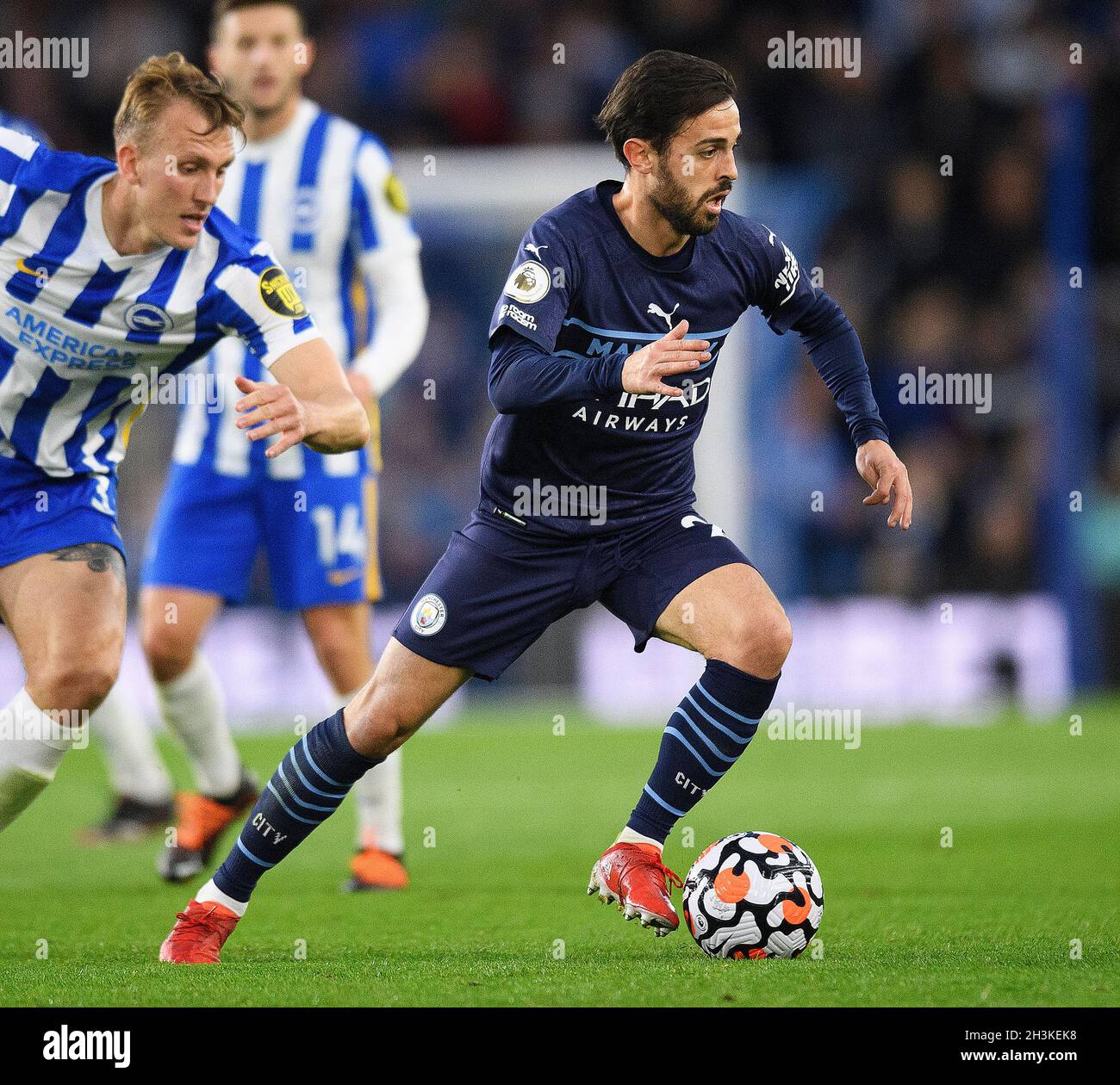 Manchester City's Bernardo Silva during the match at the Amex Stadium ...