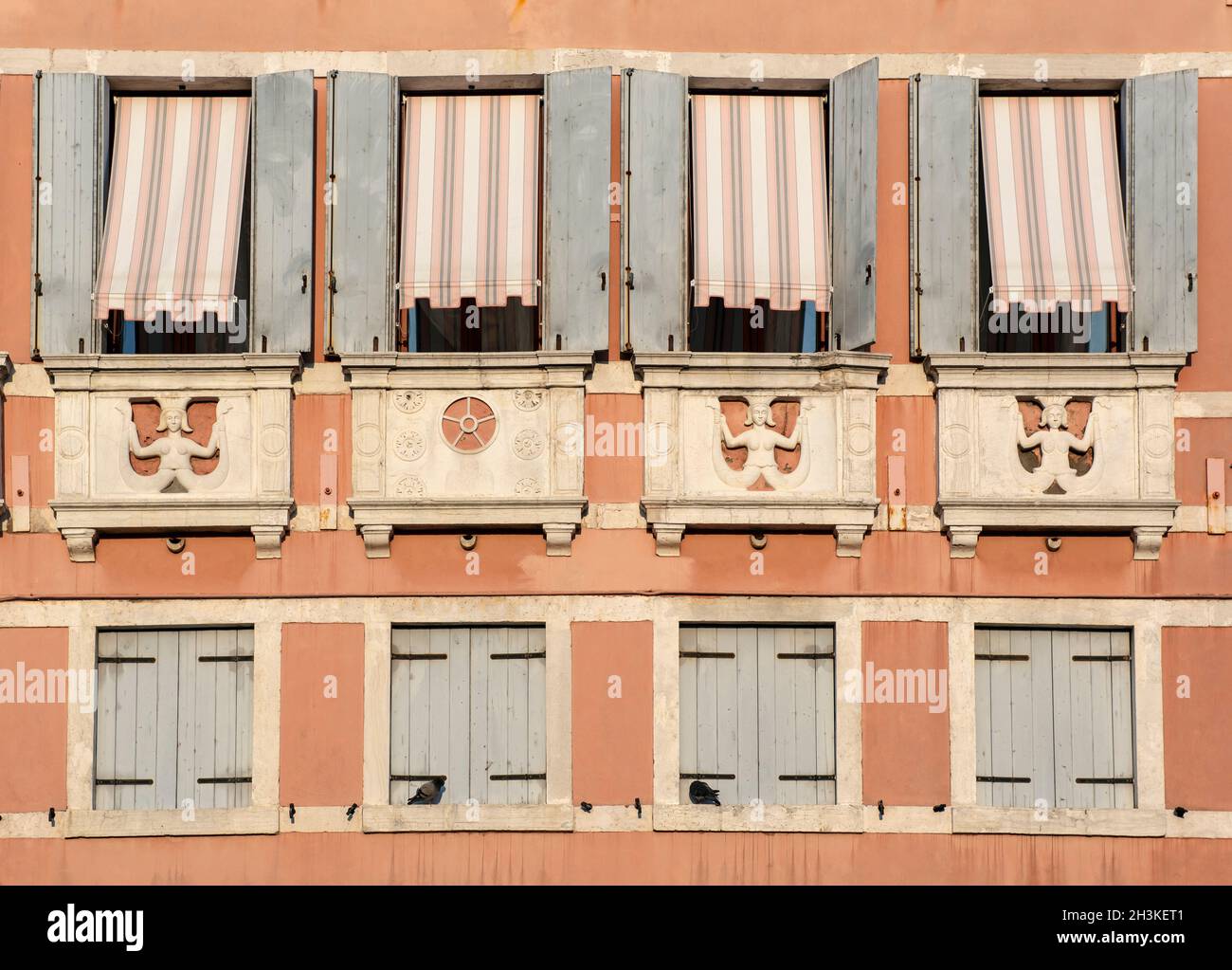 Windows, Chioggia, Venice, Italy Stock Photo - Alamy