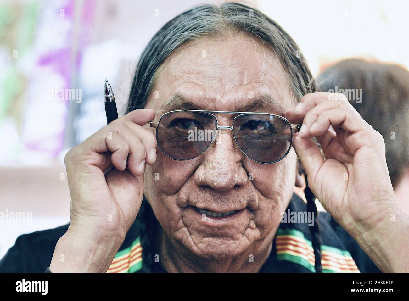 File photo dated May 22, 2019 of Ernie Lapointe promoting his book at a ...