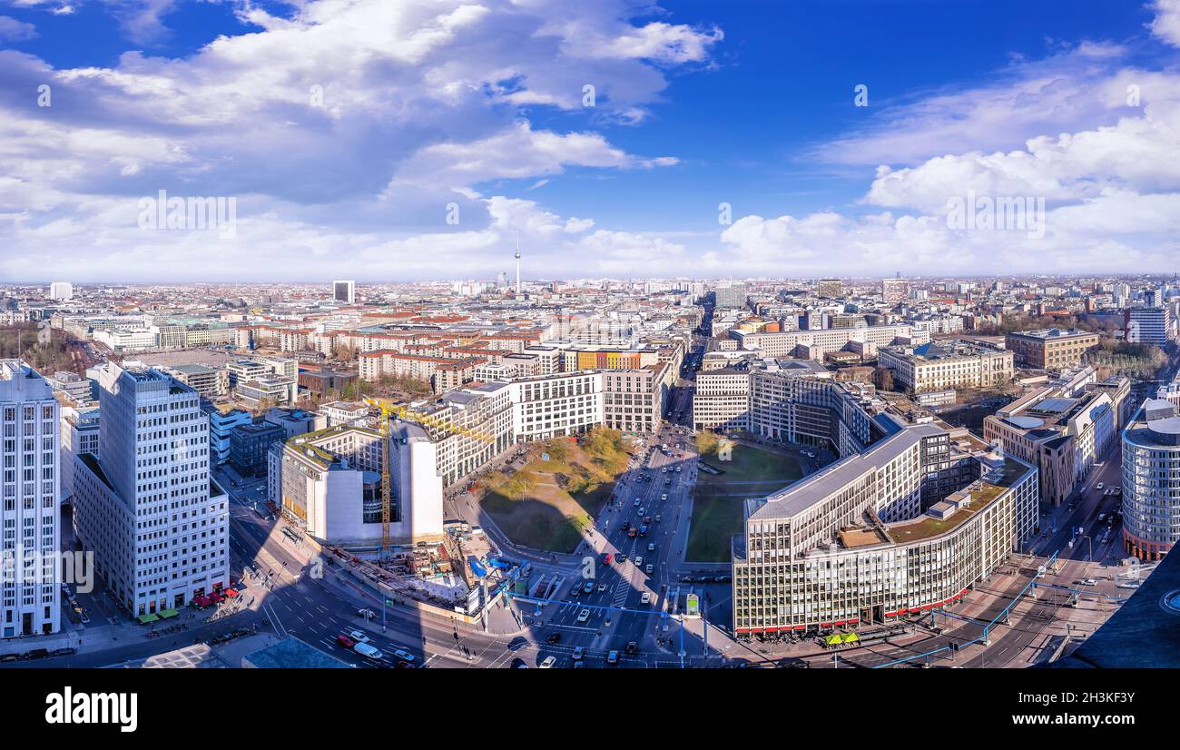 Central berlin aerial view hi-res stock photography and images - Alamy