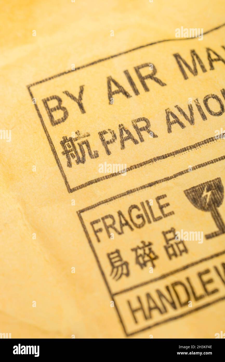 Customs declaration label from china hi-res stock photography and ...