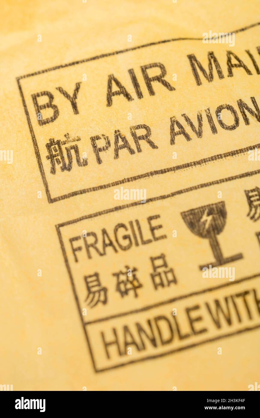 Customs declaration label from china hi-res stock photography and ...