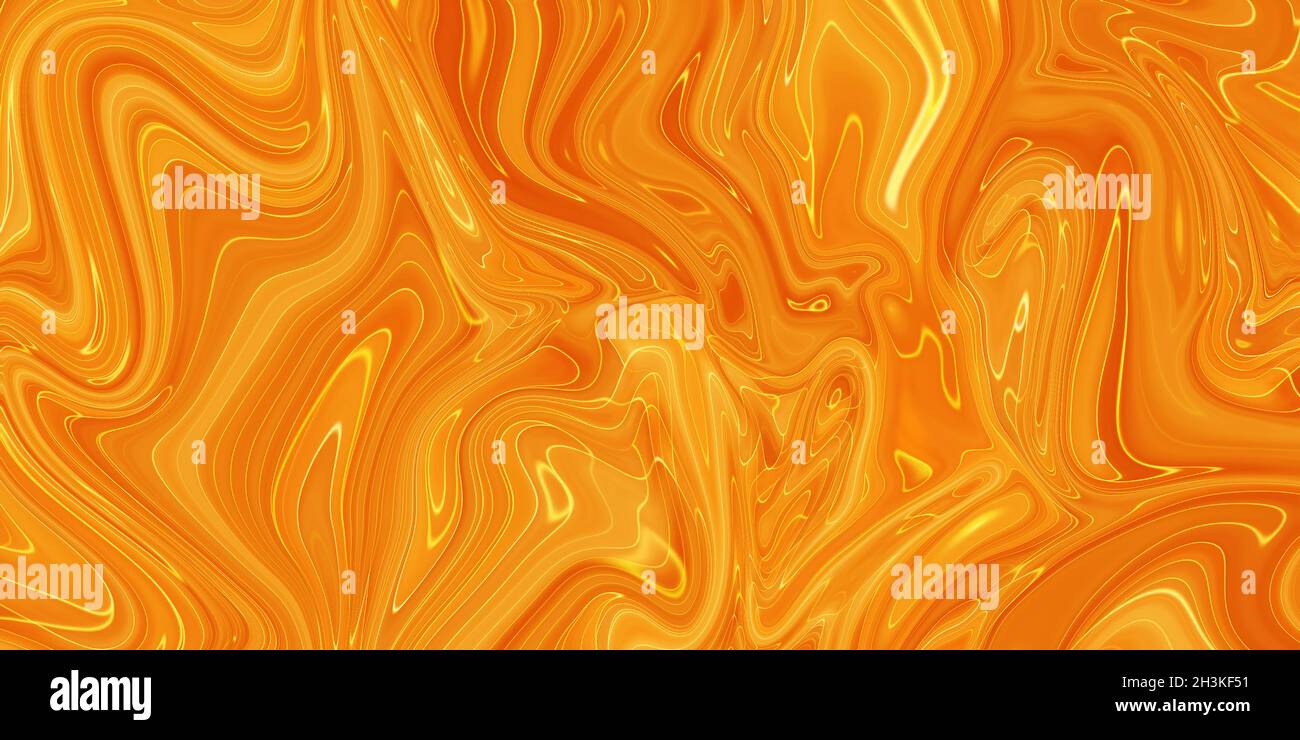 Abstract orange paint background. Acrylic texture with marble pattern ...