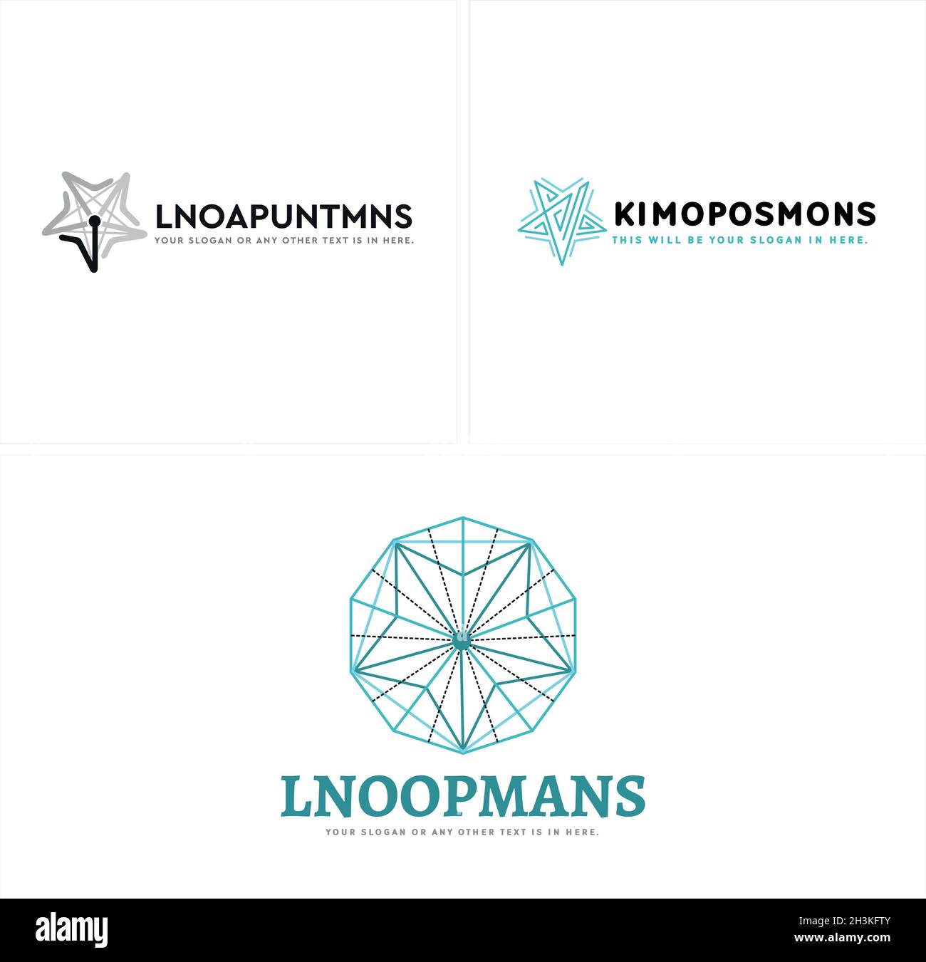 Modern technology global star circuit connected logo design Stock ...