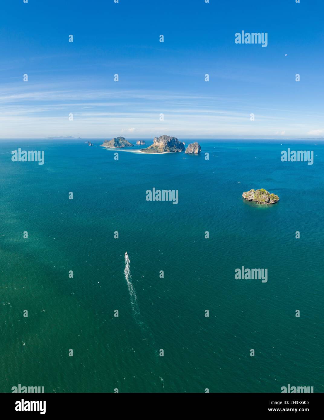 Aerial view of beautiful Poda Island in Thailand Stock Photo - Alamy