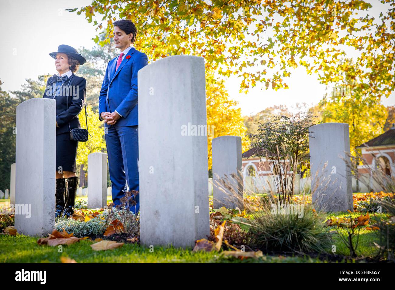 Bergen Op Zoom, The Netherlands. 29th Oct, 2021. Princess Margriet and ...