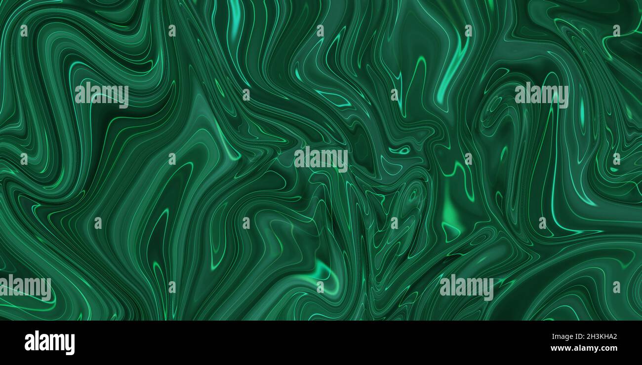 Transparent Green creativity, modern art. Ink colors are amazingly ...