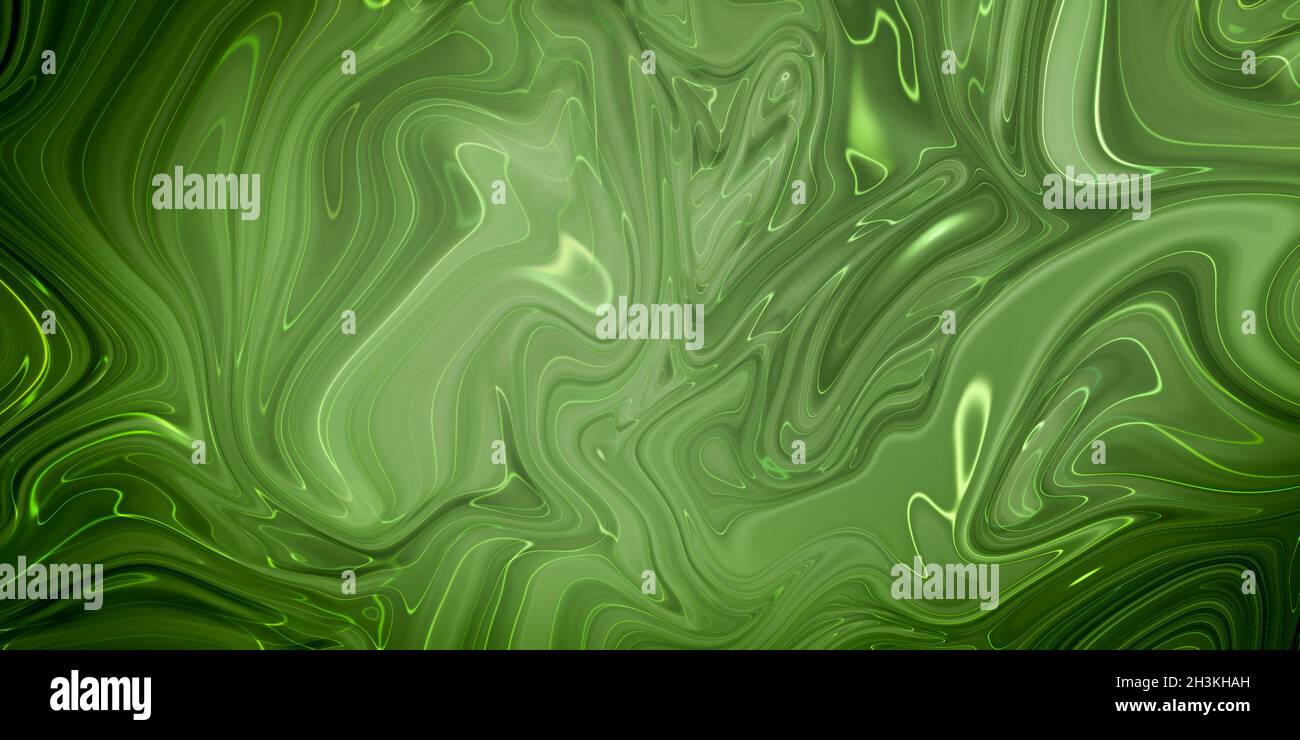 Transparent Green creativity, modern art. Ink colors are amazingly ...