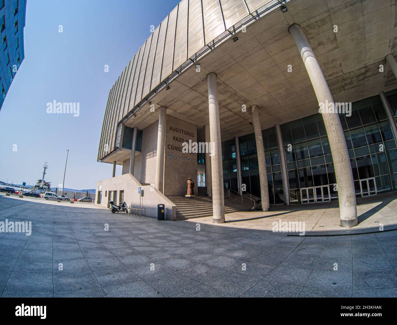 VIGO, SPAIN - Sep 10, 2021: A beautiful shot of the Spanish Auditorium ...