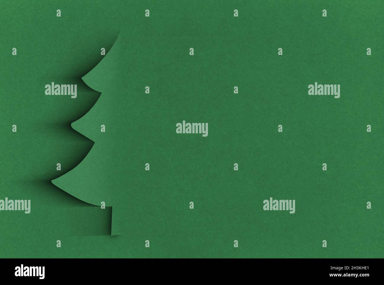 Paper trees postcard concept Stock Photo - Alamy