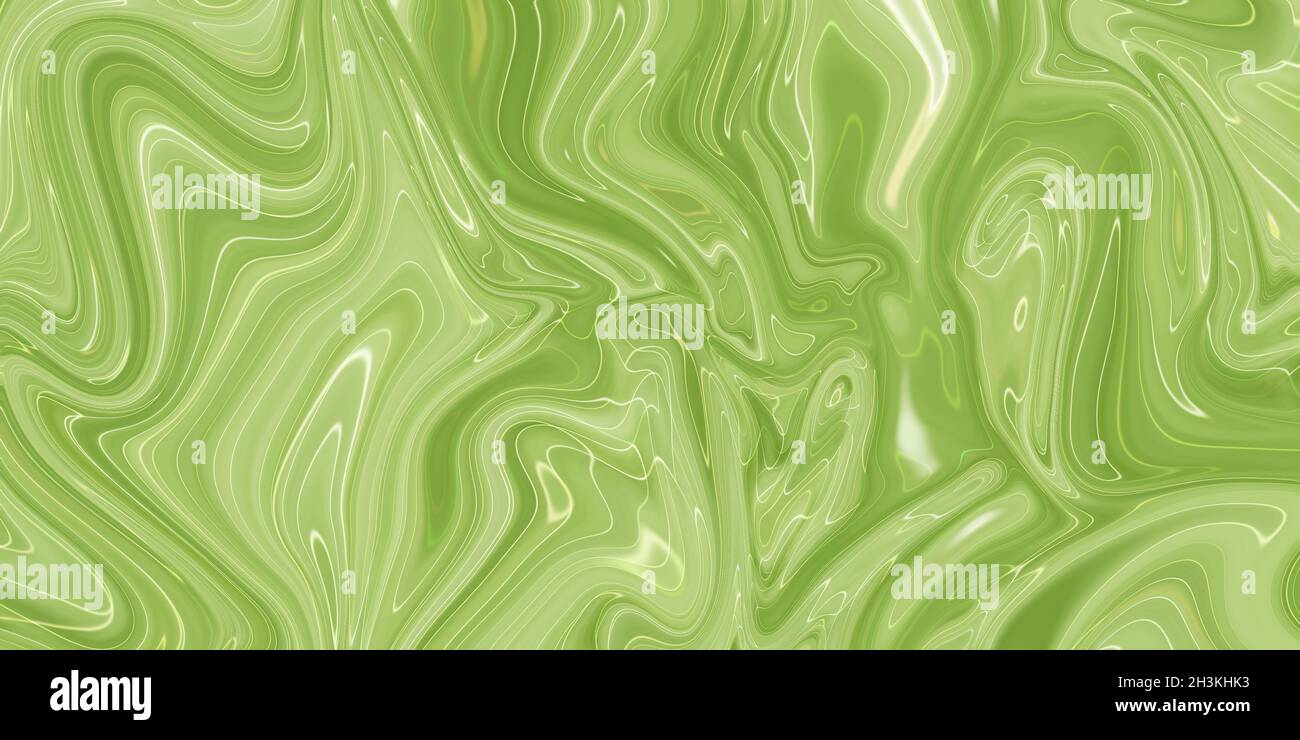 Transparent Green creativity, modern art. Ink colors are amazingly ...