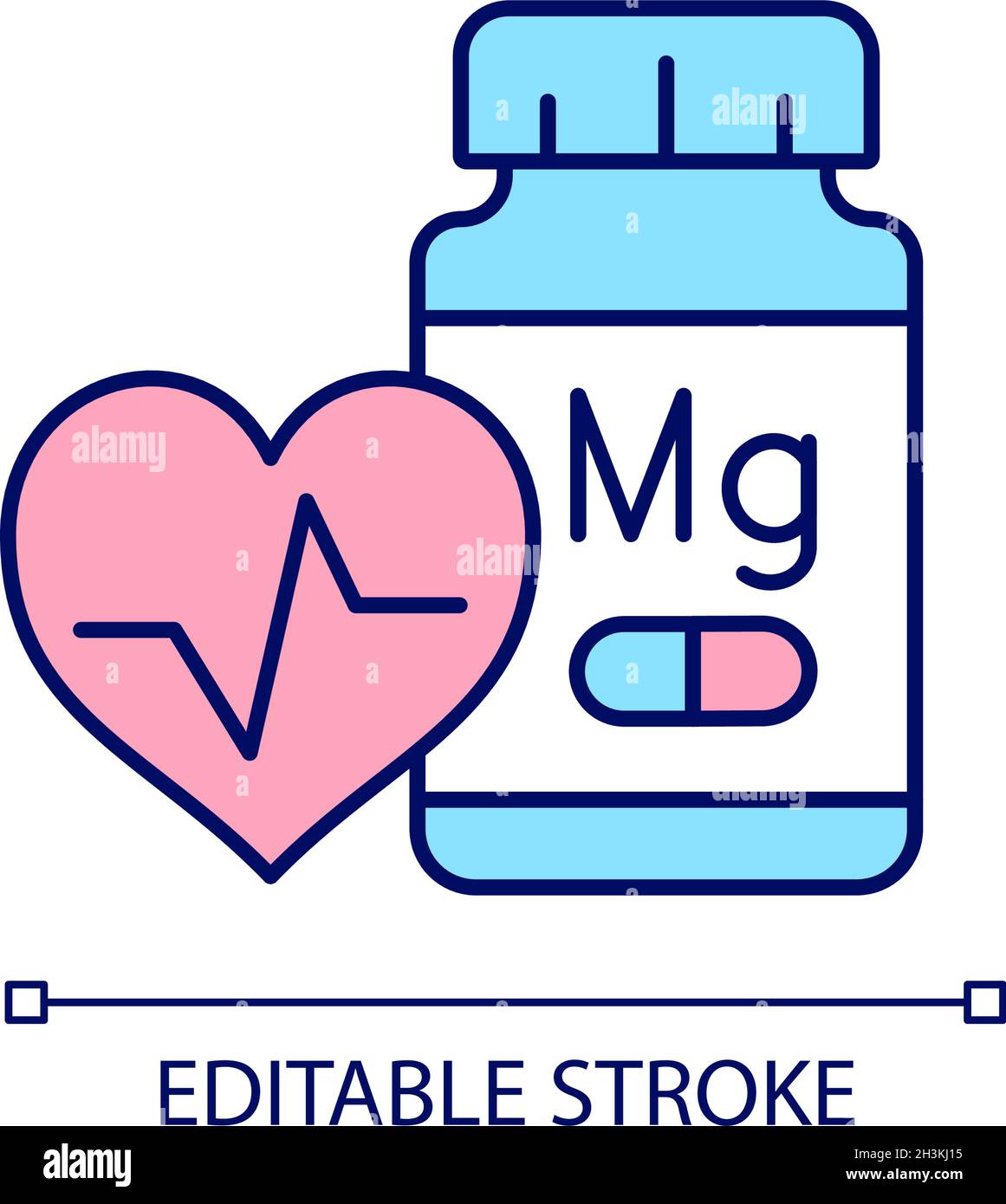 Magnesium supplements RGB color icon Stock Vector Image & Art - Alamy