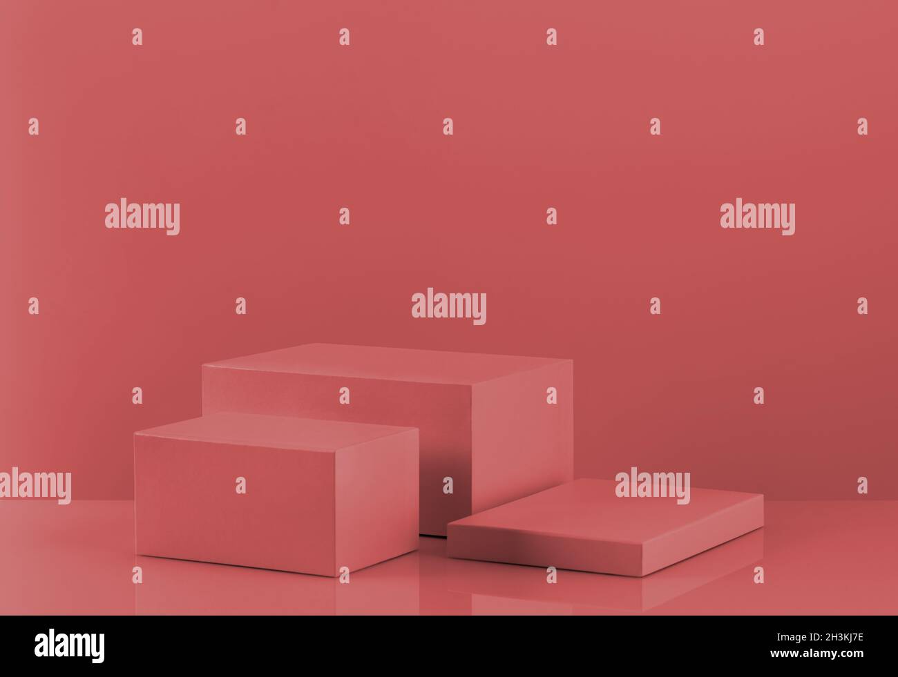 Red product display with shadow Stock Photo - Alamy