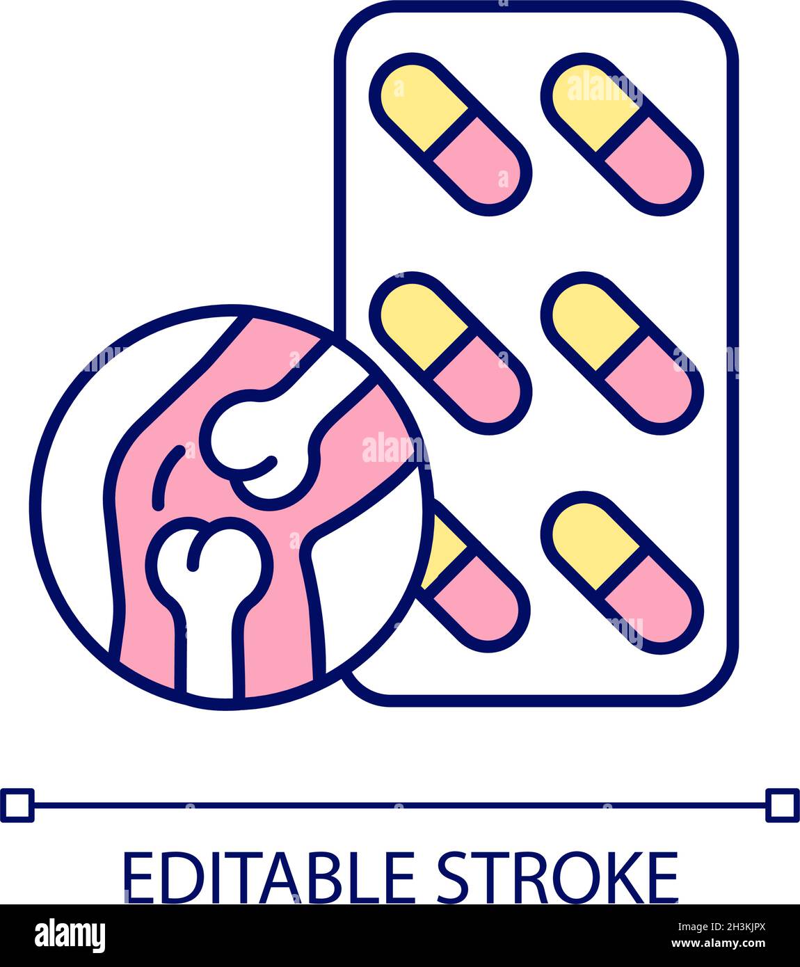 Joint support RGB color icon Stock Vector Image & Art - Alamy