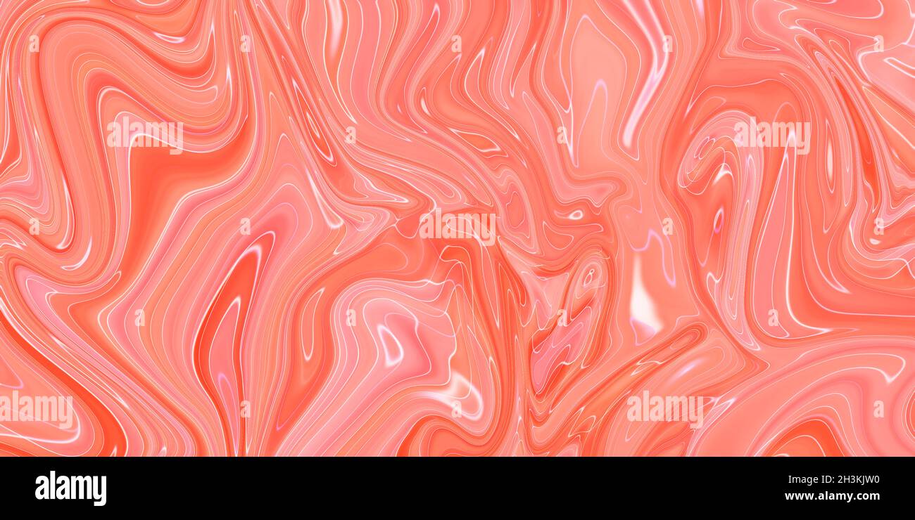 Abstract orange paint background. Acrylic texture with marble pattern ...